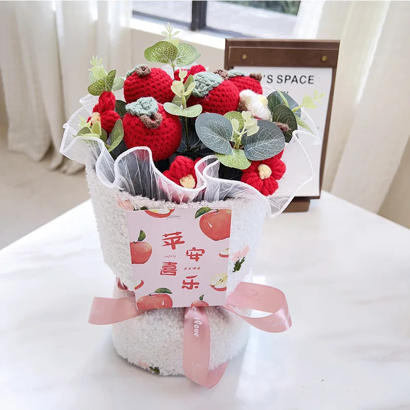 Handmade Wool Flowers Rose Knitted Flower - Perfect Gifts