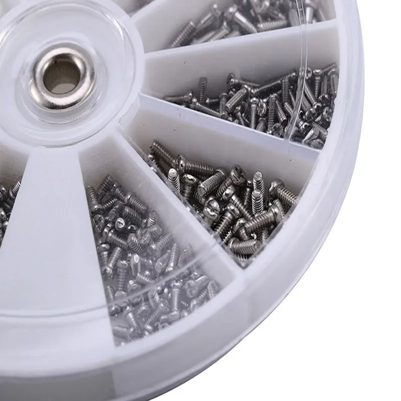 600pcs Mini Screws Nuts Stainless Steel Hex Kit for Repairing