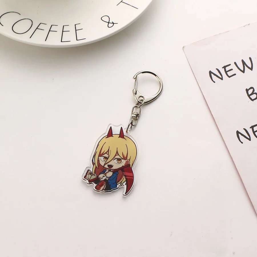 Wholesale Japanese Anime Chainsaw Man Pvc Charms Keychain Plastic ...