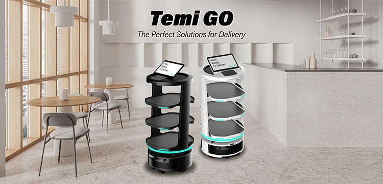 Temi GO Food Delivery Robot - Efficient Restaurant Service