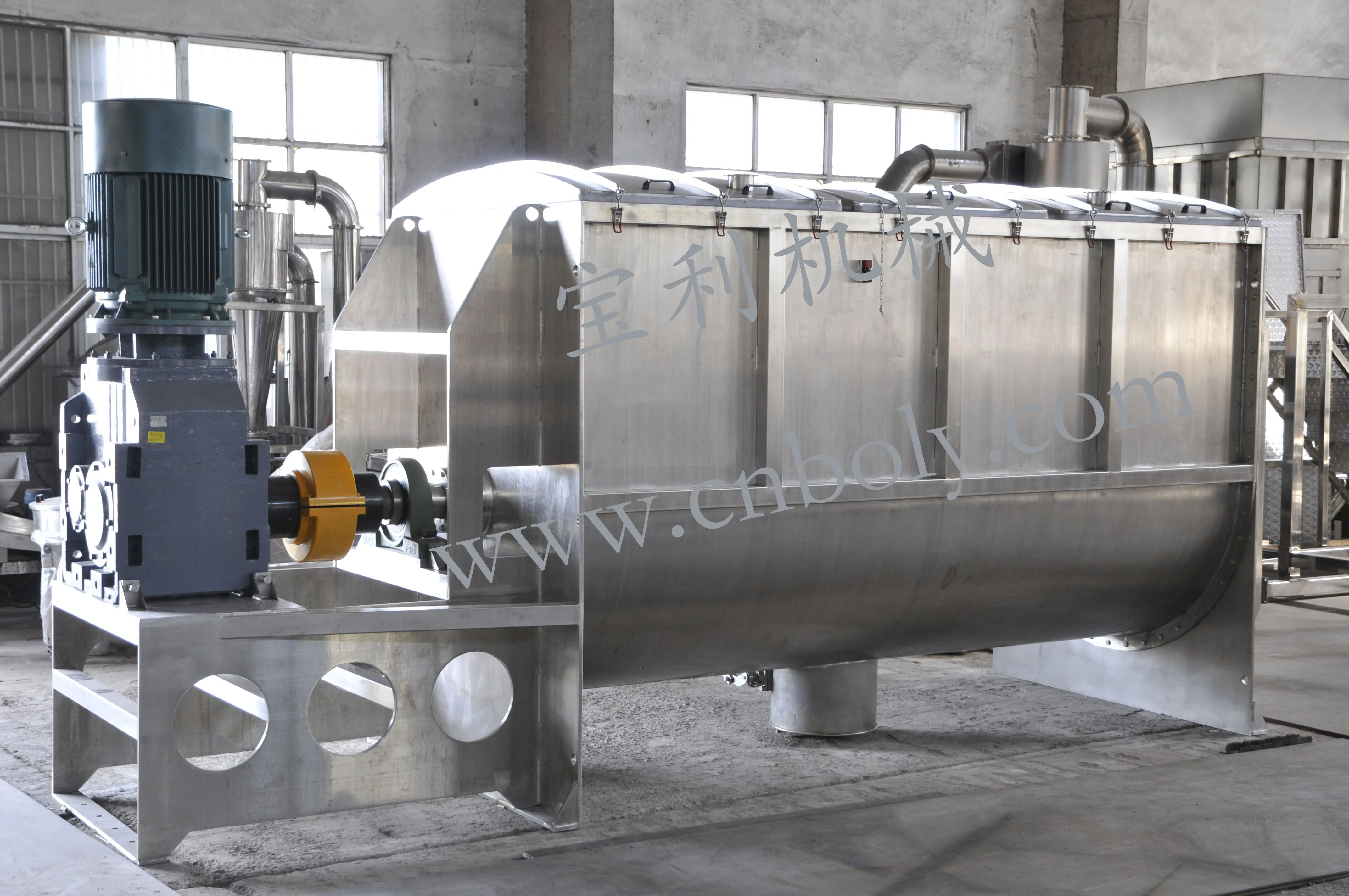Liquid Powder Mixing Equipment Industrial Food Mixing Tanks Horizontal ...