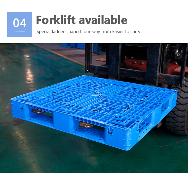 Durable 1200x1000x150 Euro Plastic Stackable Double Side 4 Way Pallet ...