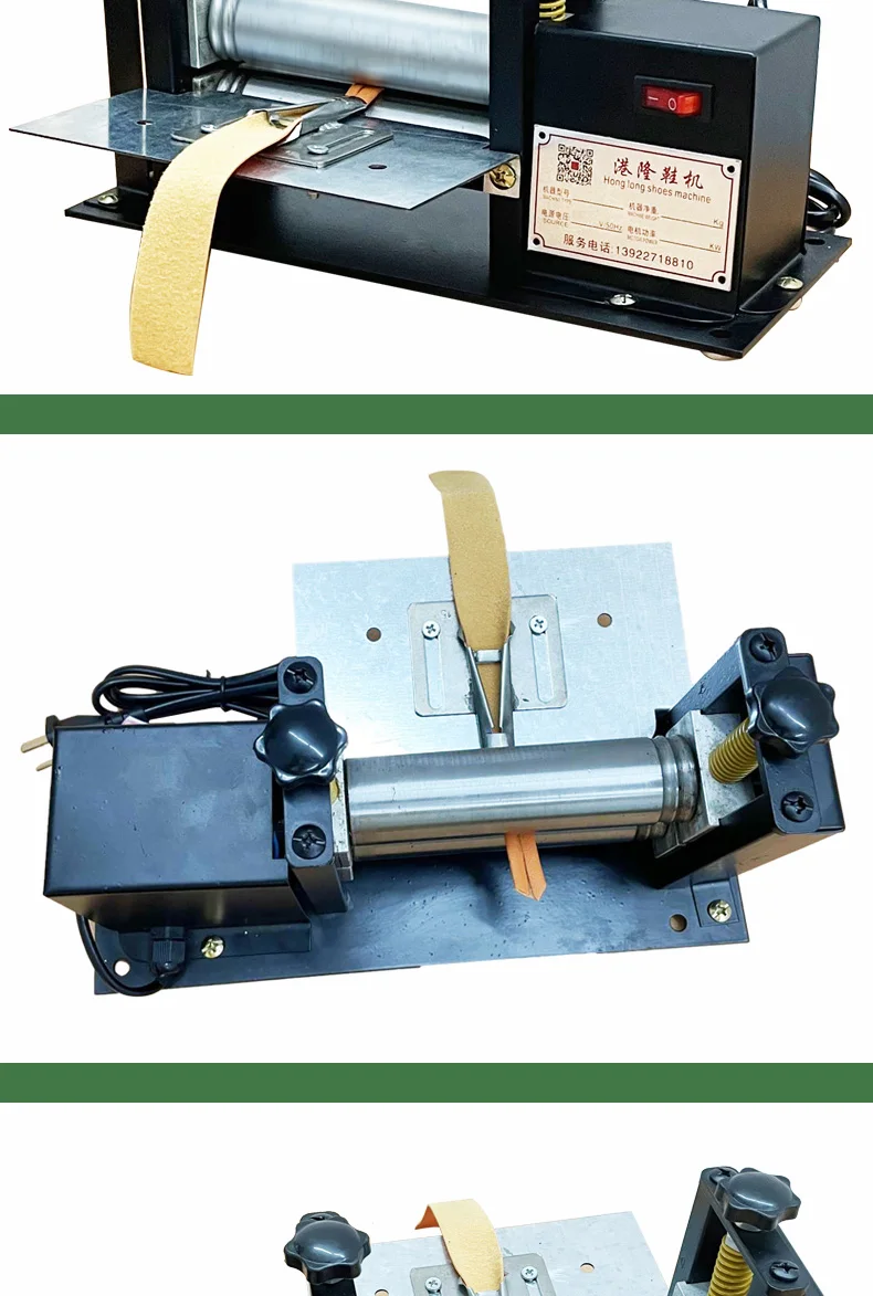 Manual Leather Shoulder Strap Bonding Roller Machine for Leather Watch ...