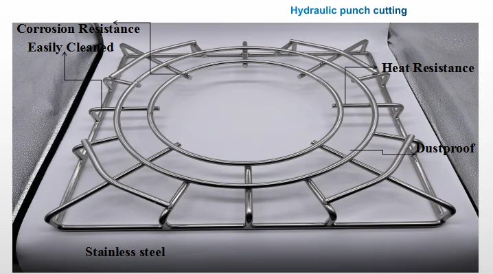 Factory Direct Stainless Steel Frame Burner Gas Cooktop Stoves Cooking ...