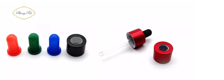18mm Lid Assembled Round Top Transparent Glass Dropper 30ml