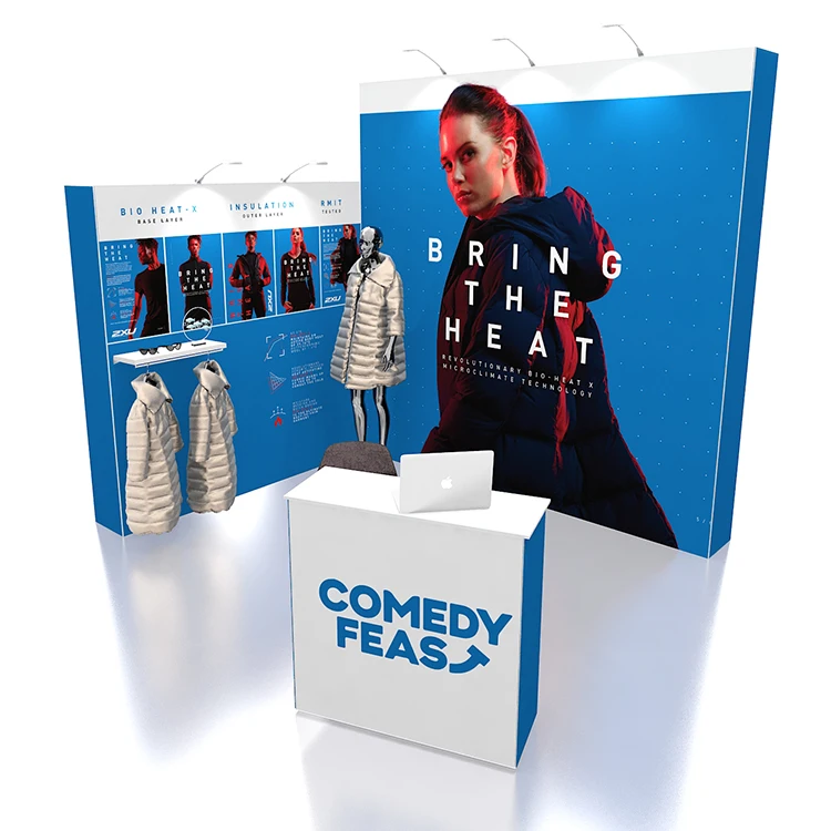 L Shape 4x4 Seg Modular Portable Exhibition Booth Trade Show Display ...