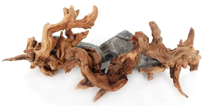 Natural Fish Tank Ornaments - Polished Teak Wood Driftwood