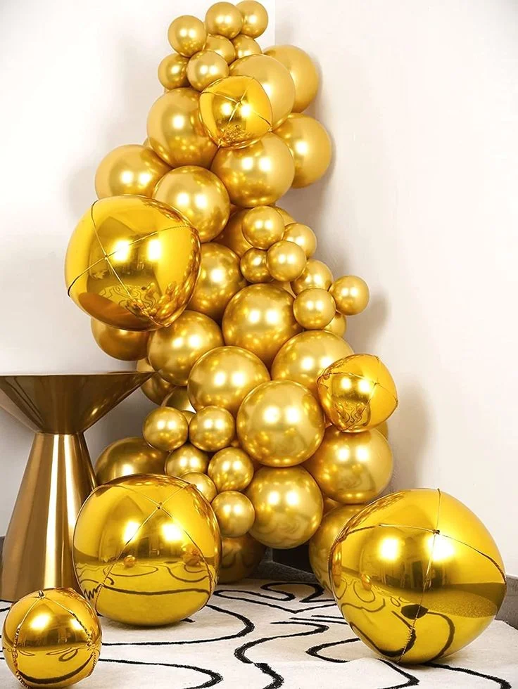 Factory Silver Gold Mirror Ball Pvc Inflatable Mirror Balloon Giant ...