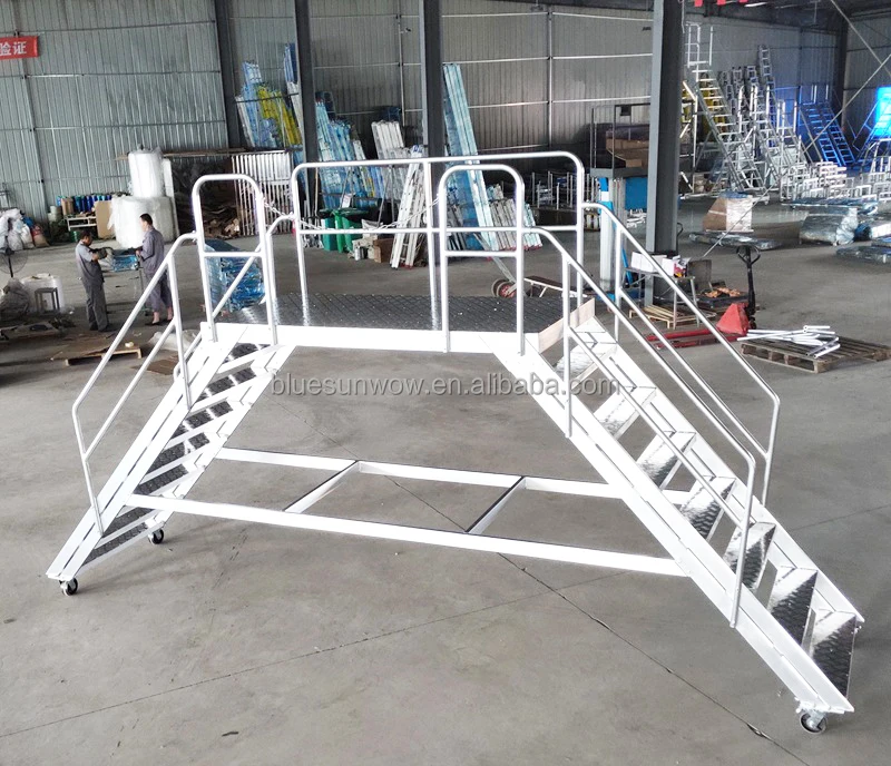 Customized Industrial Aluminum Alloy Steel Rolling Platform Step ...