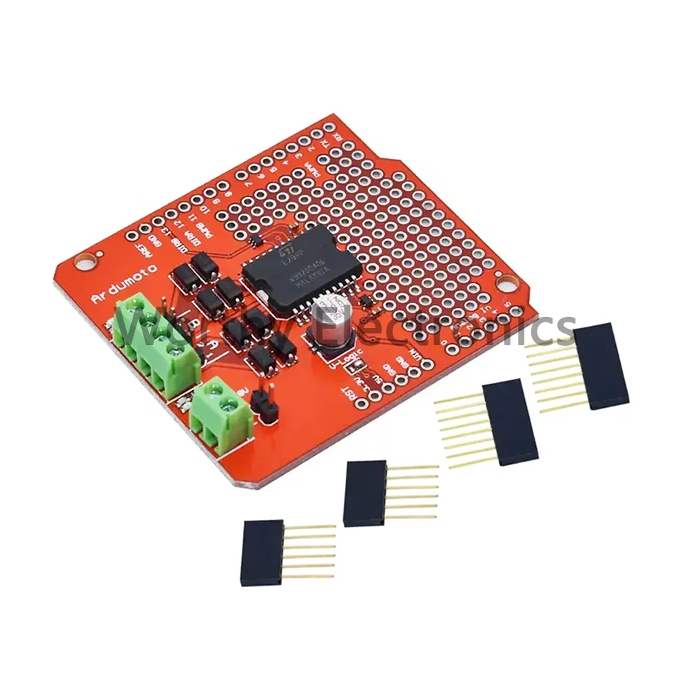 High Current Two-way Trolley Motor Drive Board L298p For Intelligent ...