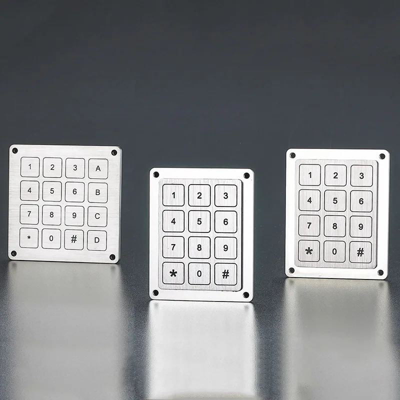 Customized IP68 Waterproof 12 key Piezo Contact Stainless Steel Metal ...