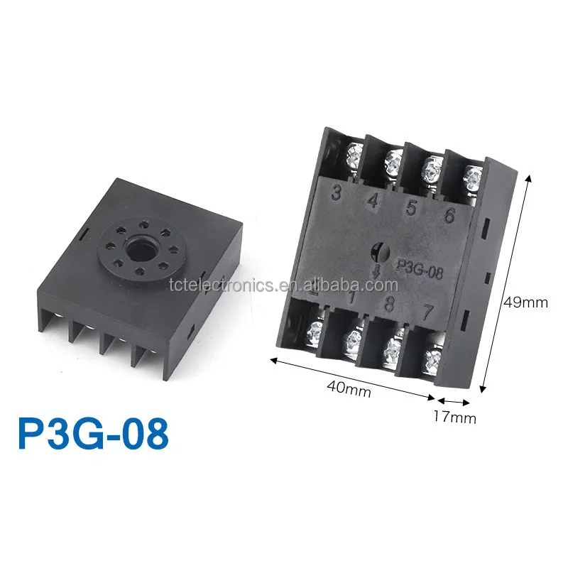 PYF14A/PYF08A/PTF08A Relay base PYF08A PTF08A 8-hole small intermediate ...