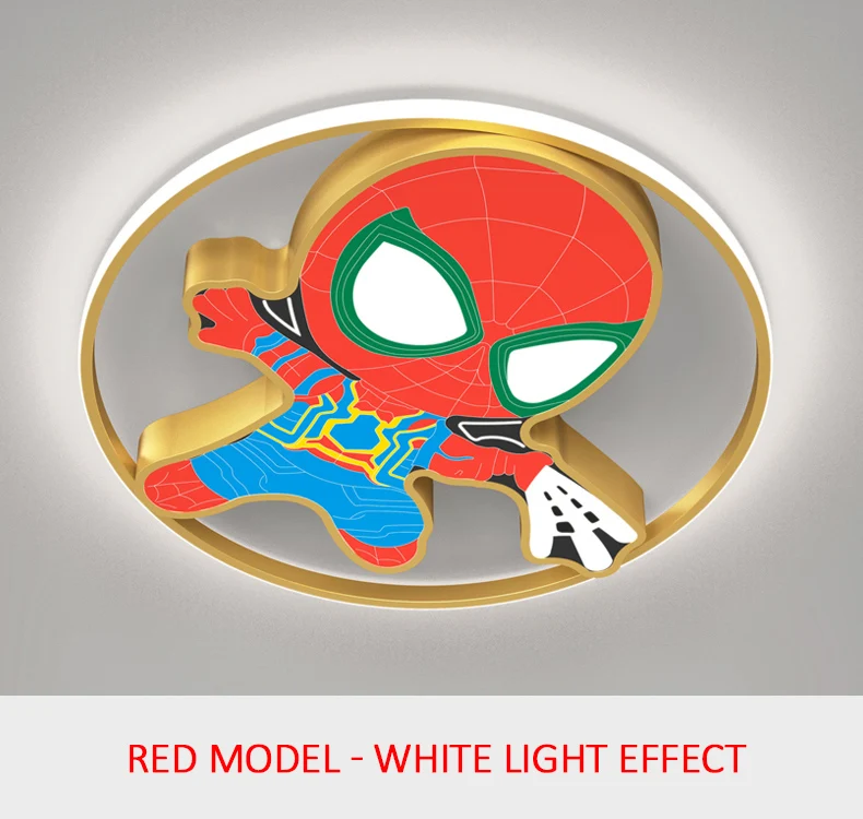Spiderman Ceiling Lights Children Bedroom Ceiling Lamp Boys Room ...
