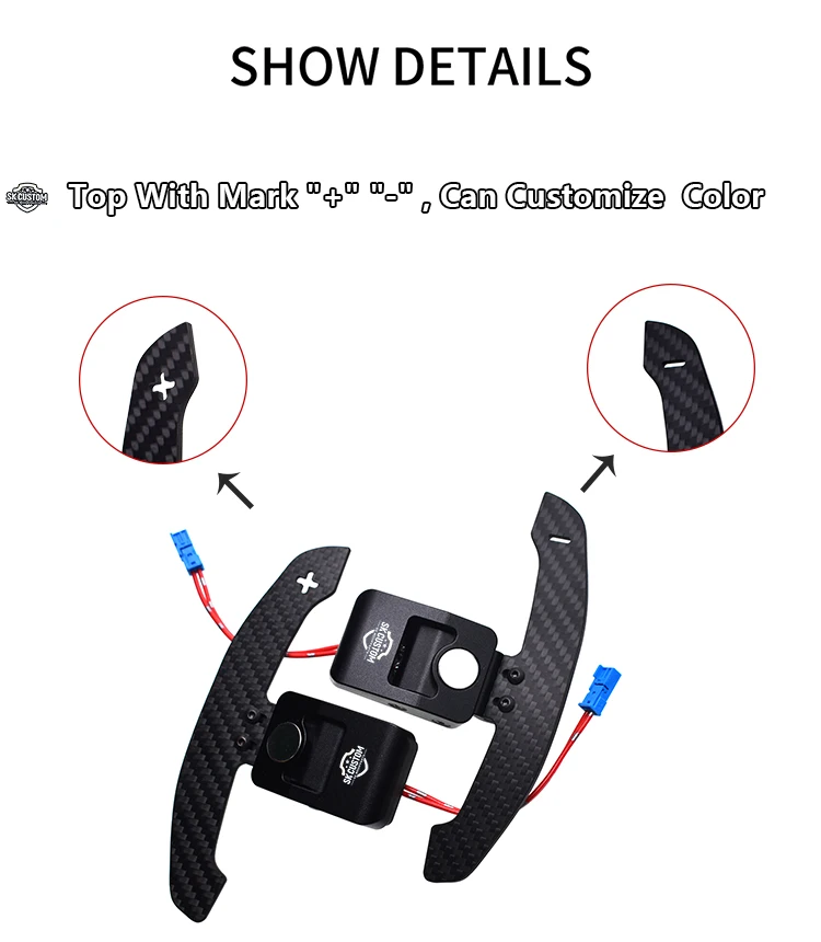Custom Magnetic Carbon Paddle Shifter Steering Wheel Shift Paddles For ...