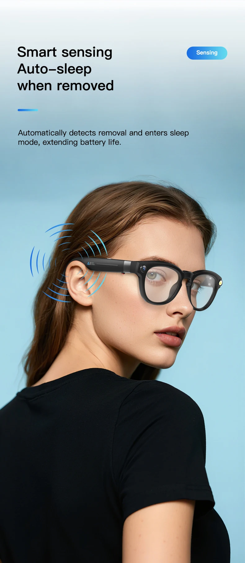 2025 Q8 Automatic Color-changing Lenses Smart Glasses Video Recording ...