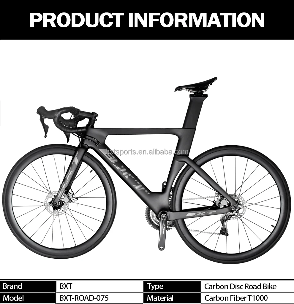 700c Carbon Road Racing Bicycle Hot Selling Shimano R7000 1*11 Speed Tour De France Aero Shaping ...