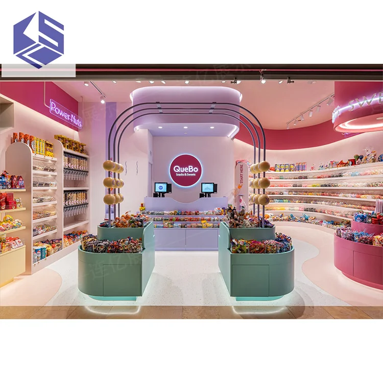 Shopping Mall Candy Snacks Department Store Goods Counter Snack Island ...