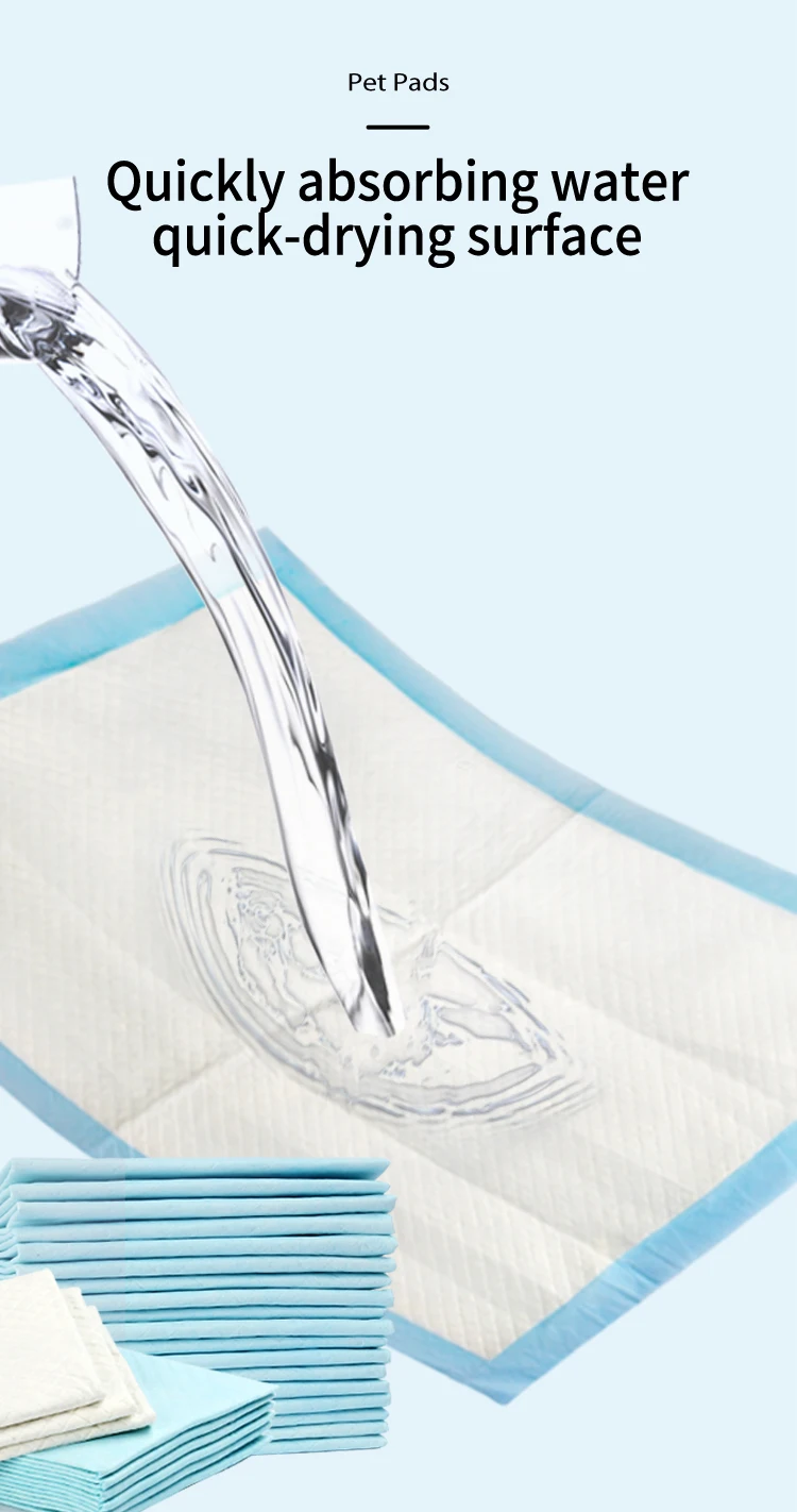 100-pack Pet Disposable Absorbent Toilet Mats for Dogs