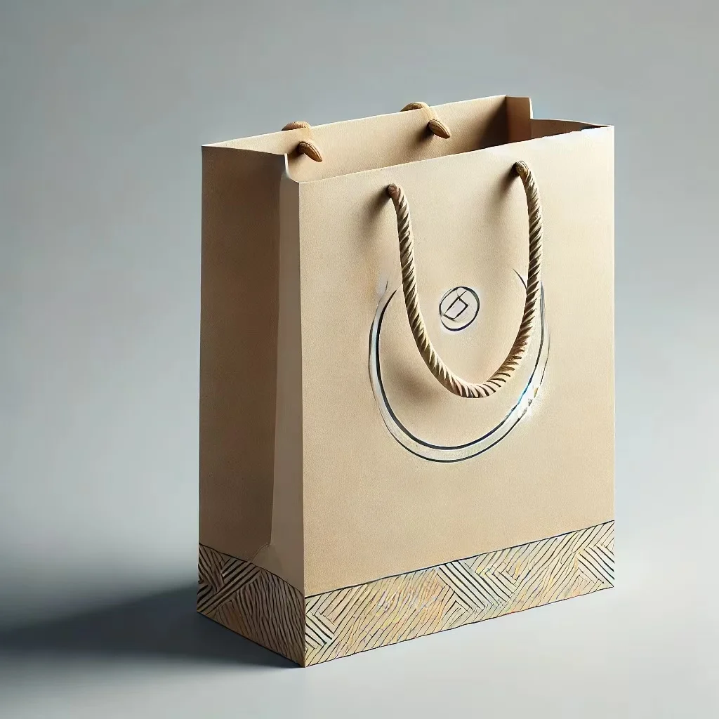 Custom Printed Logo Paper Bags - Eco-Friendly & Durable