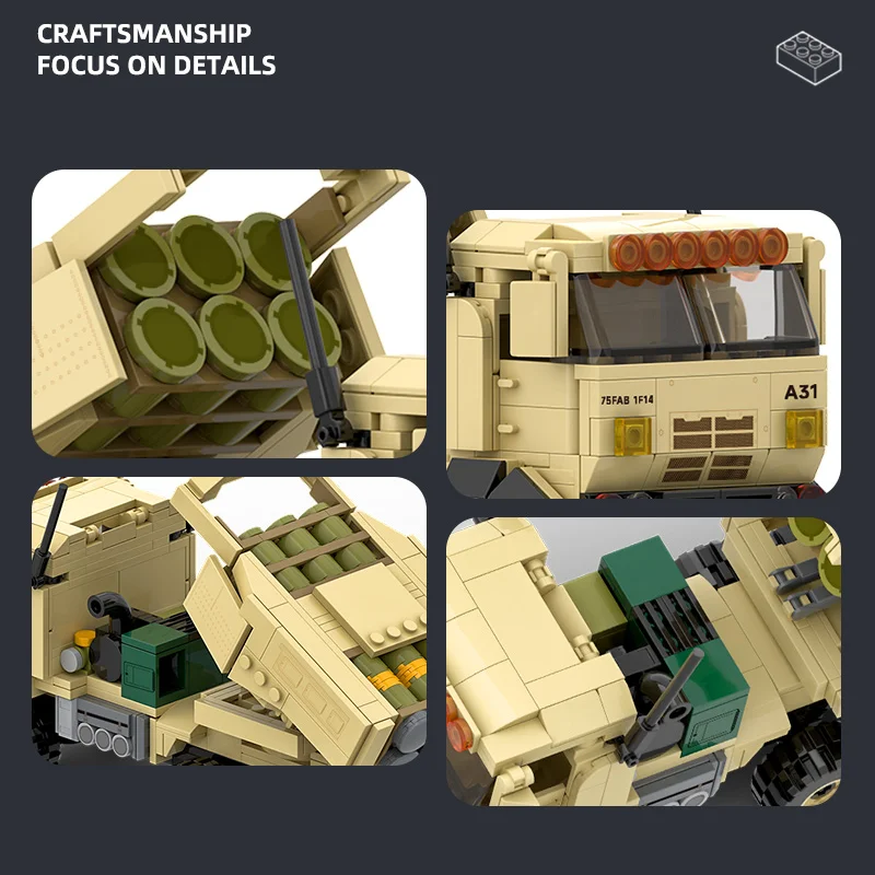 Wange Plastic Army M142 HIMARS Vehicle Military Toy Set