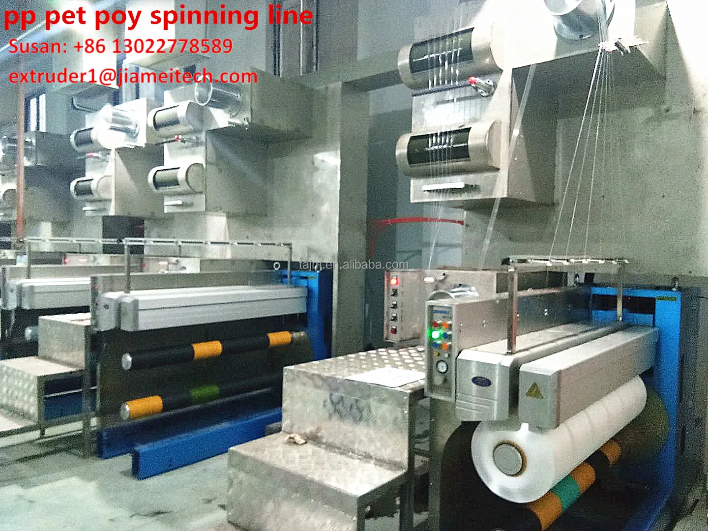 Air Textured Yarn Line Spinning Polyester Pp Polypropylene Poy ...