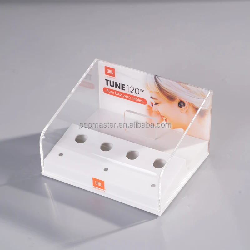 Acrylic Countertop Earbuds Display Stand Headset Earphone Acrylic ...