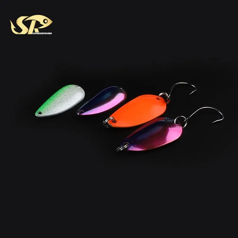 Supwriorfishing Mini Spoon Lure 31mm 2.2g Metal Spoon Bait Trout Lure ...