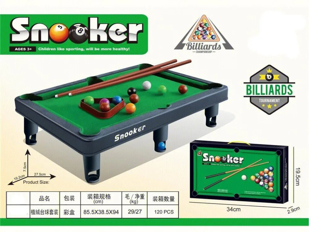 Jinming Kids Indoor Play Sport Toy Game Plastic Snooker Pool Table Toy ...