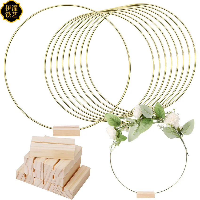 Flower Ring Circle Centerpiece Table Decorations Wedding Floral Hoop ...