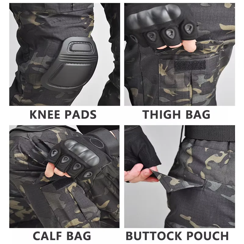 Sturdyarmor Tactical Training Shirt Pants Outfit Gear Hunting Men ACU ...