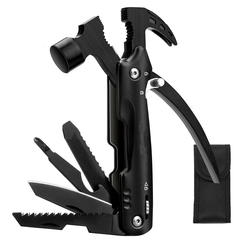 12 in 1 Outdoor Camping Multi-Purpose Hiking Tool - Durable & Versatile
