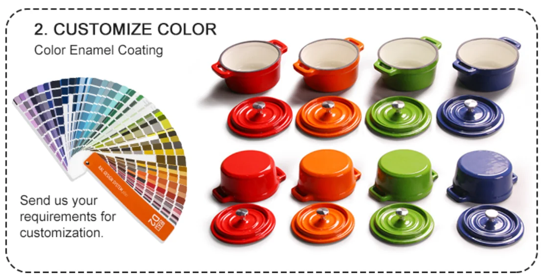 5 Quart Pre-seasoned Cast Iron Casserole Pot 10 Inch Frying Pan 2 In 1 ...