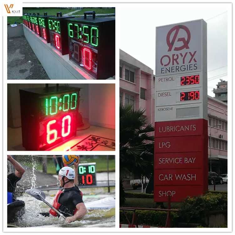 8 Inch Led 7 Segment Display,Digit Sign - Buy Led Gas Price Display ...