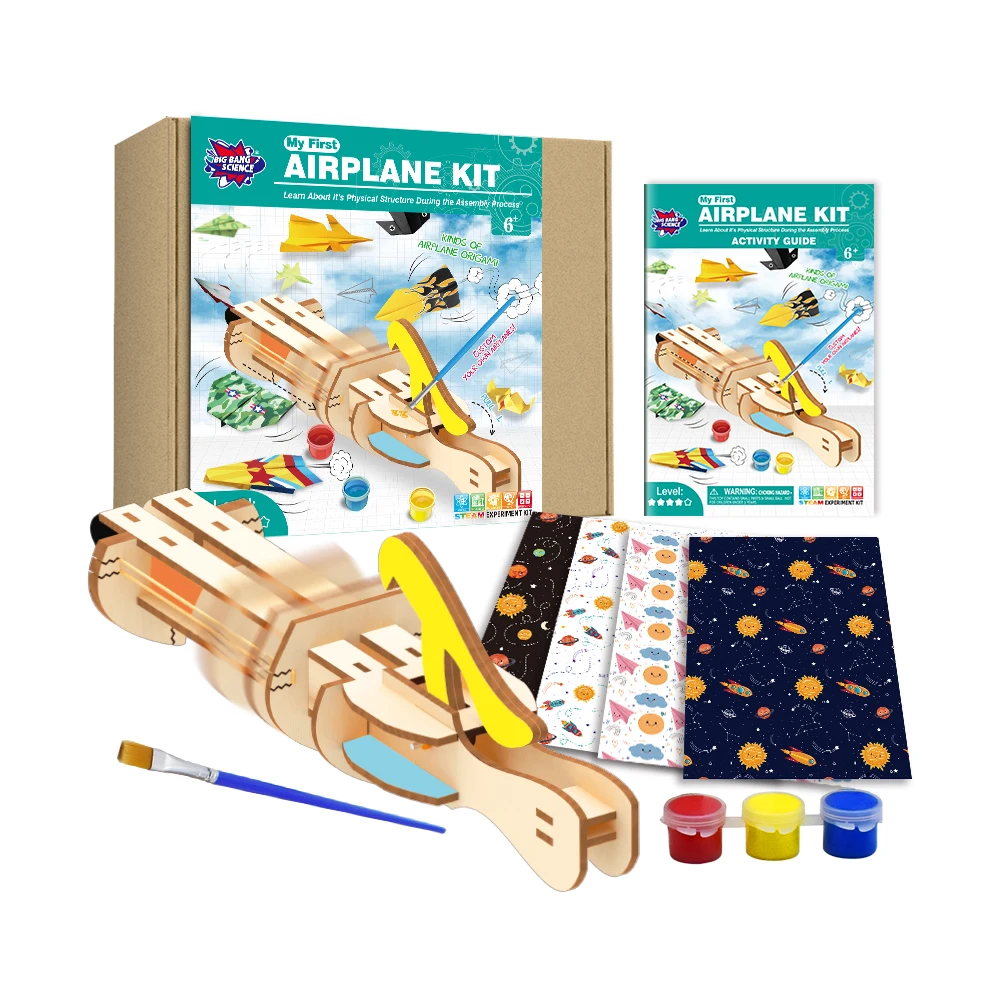 Airplane Kit Stem Toy Diy 3d Wooden Physical Learning Toy Science ...