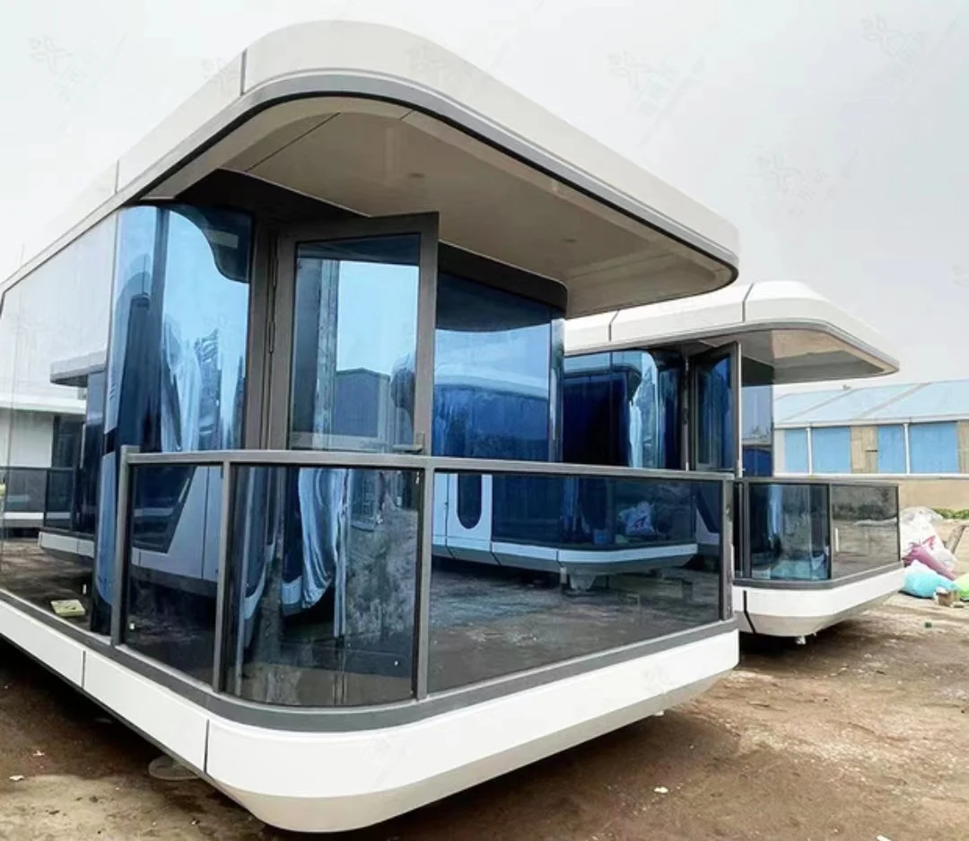 Mobile Capsule Houses Ready Made House Mobile Home Steel Structure ...