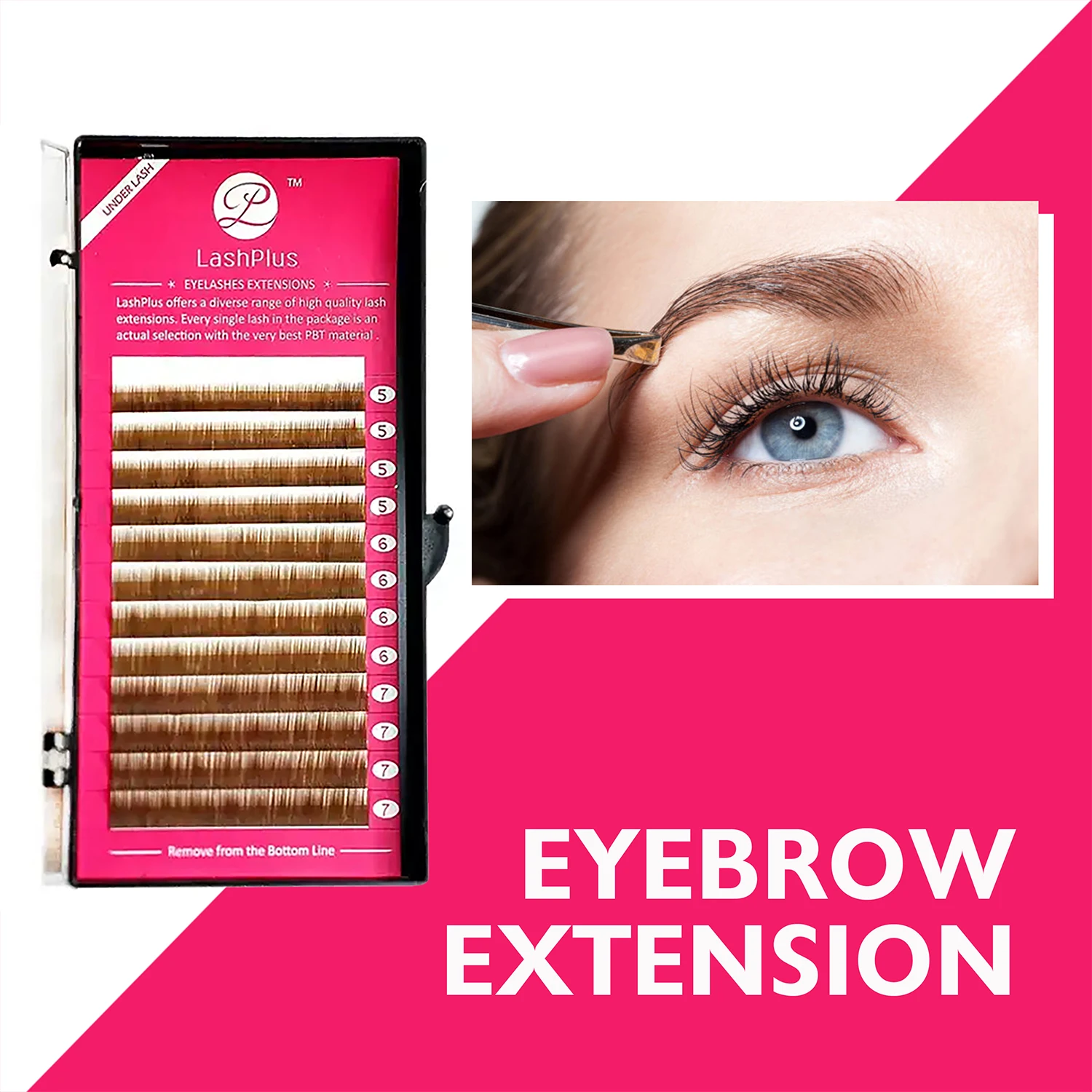 LashPlus Best Welcome Silky Mink Eyebrow Extensions Color Brown Black ...