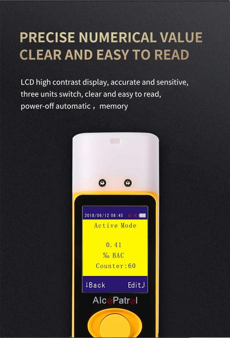 Alcopatrol Breath Alcohol Tester - Precision & Portability