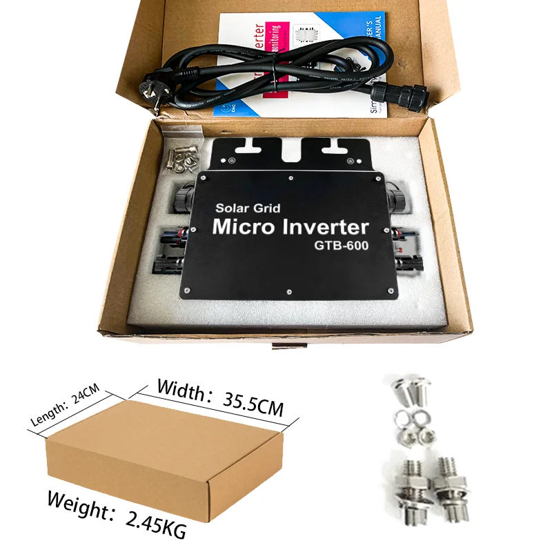 500w 1200w Micro Inverter off Grid Tie Solar 600w - Dual AC/DC Power