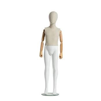 Full Body Fabric Child Mannequin Boy Mannequin With Wood Hand - Buy ...