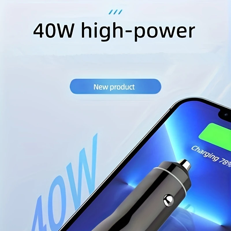 60w Super Quick PD40W Dual 20 Watt Type C Multiple Port Universal Car ...