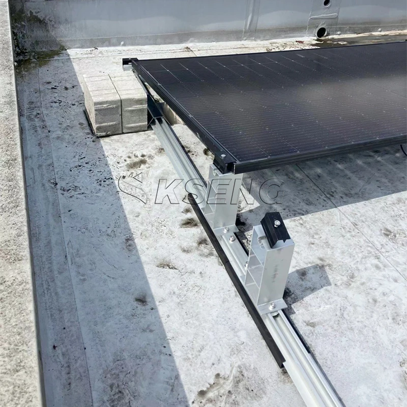 Flat Roof Solar Mounting Solution Solar Panel Bracket Of Flat Roof ...