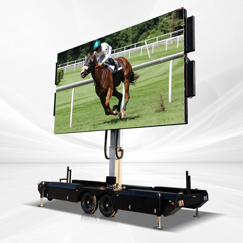 Outdoor High Resolution Mobile LED Screen Trailer for Sale