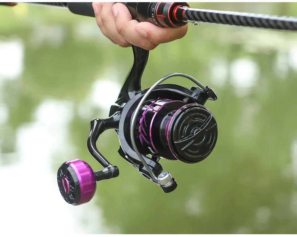 LINNHUE H P500 Spinning Reel - EVA Metal Grip, 5.2:1 Gear Ratio