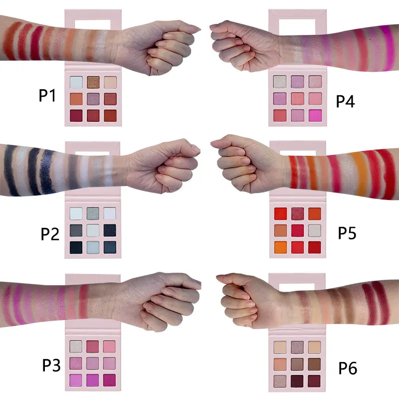 Custom Makeup Shimmer Eye Shadow Palette Private Label Matte Shimmer ...