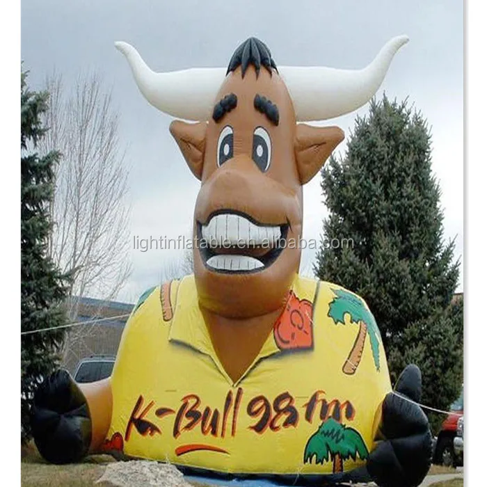 Light Bull With Led Light Inflatable Bulls Advertising Inflatable Ox ...