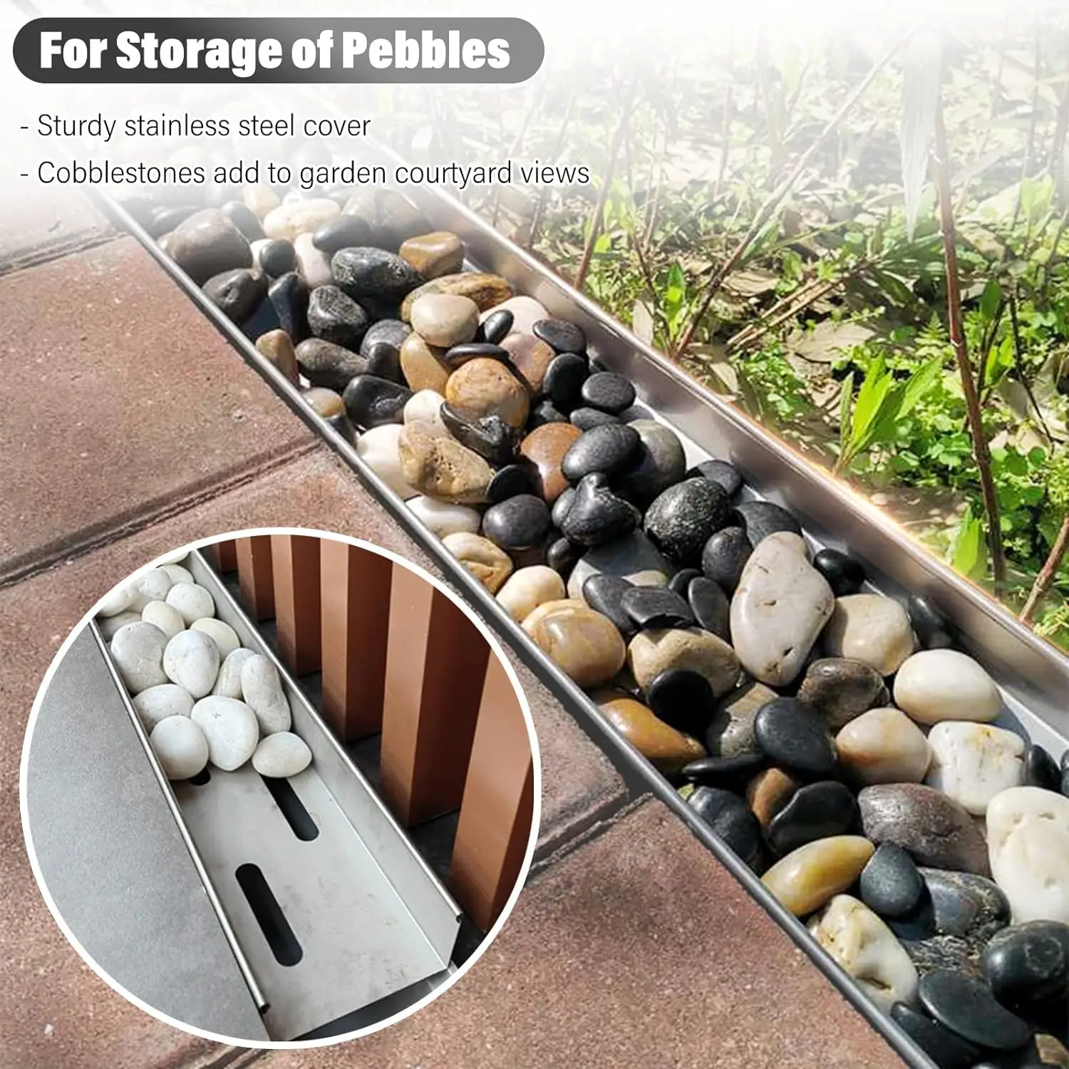 Outdoor Silver Trench Drainage System Metal Grate Plate for Driveway ...