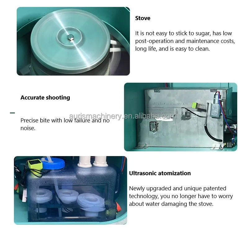 New Rainbow Cotton Candy Vending Machine - Automatic Sugar Floss Maker ...