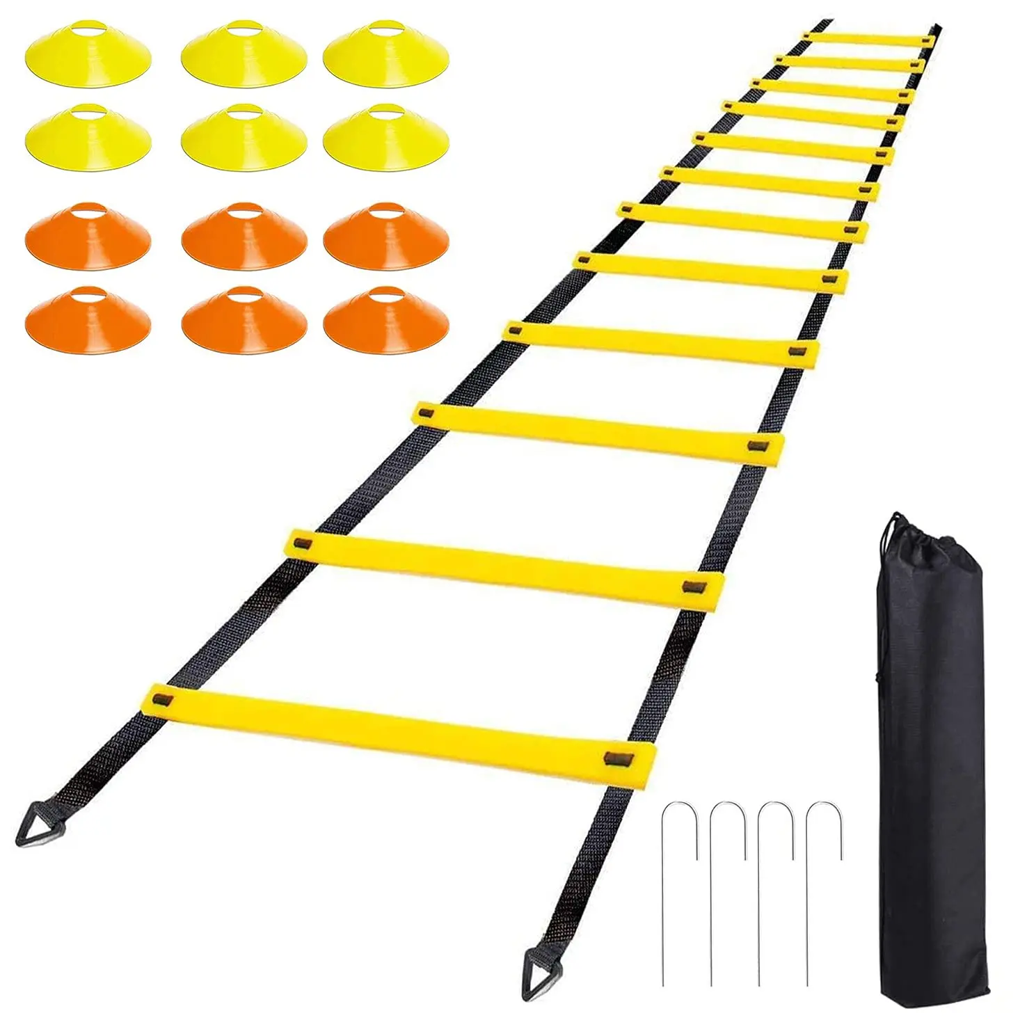 Dibikou Agility Ladder Speed Training Ladder,6M 12 Rung Speed Ladder ...