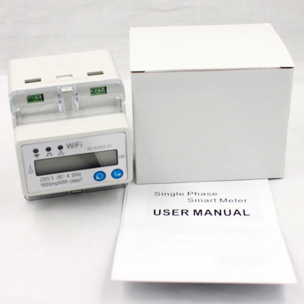 1 Phase Smart Energy Meter Wifi And 230v 5(60)a Wifi Smart Energy Meter ...