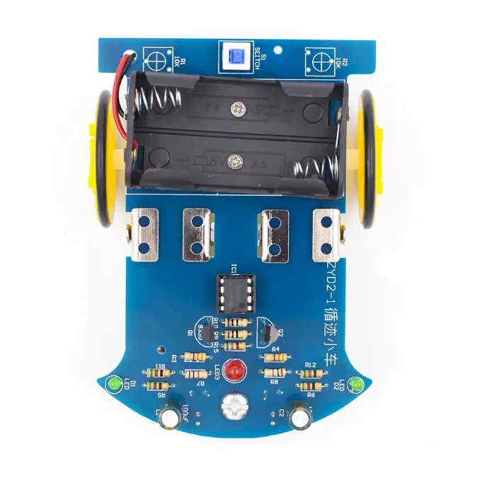 D2-2 Diy Intelligent Tracking Line Smart Car Suite Kit At89c2051 51 Mcu ...